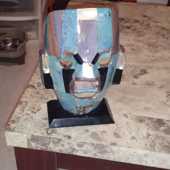 Hand Crafted | Wall Decor | Mayan Death Mask Sculpture | Poshmark